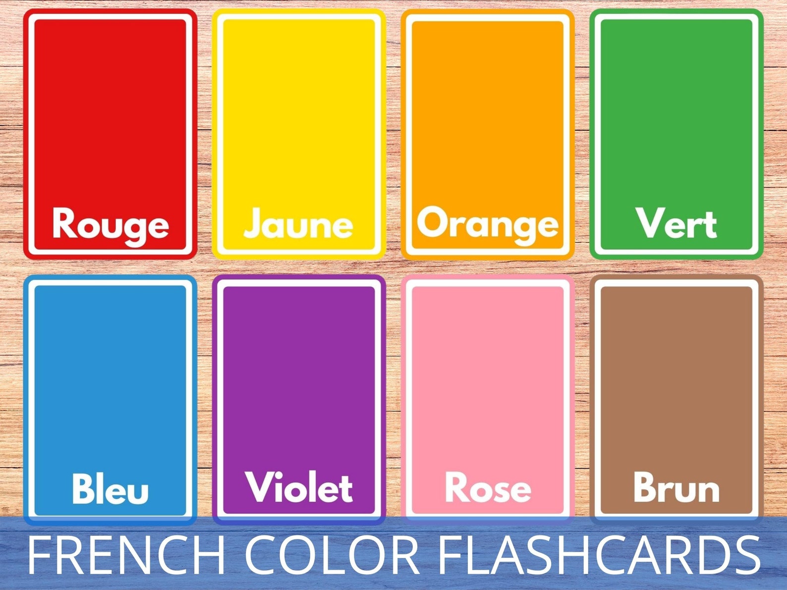 Learning Colors Flashcards Printable, Flashcards for Toddlers ...
