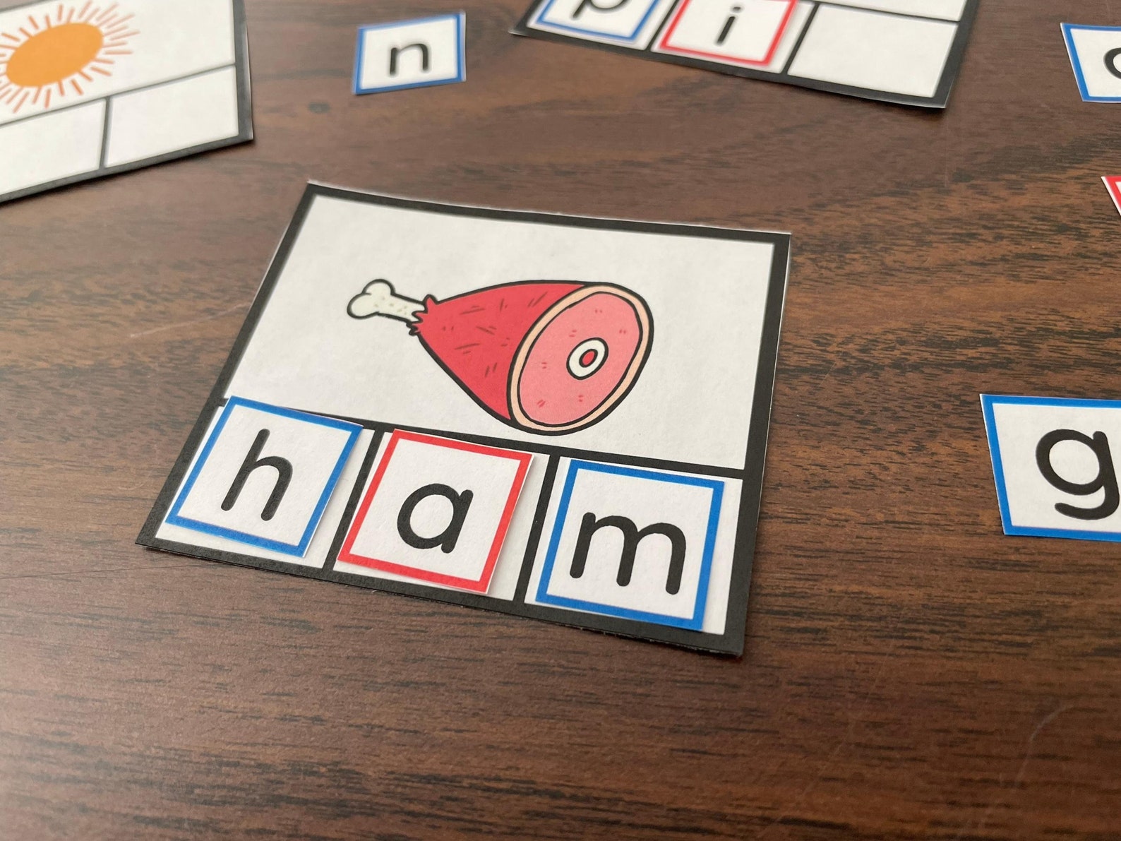 CVC Words Printable Phonics Cards Beginning Sounds Early - Etsy