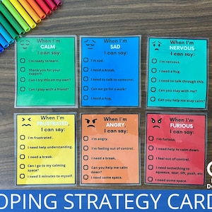 Self-regulation Zones LARGE Bundle, Calming Corner Tools, Emotional ...