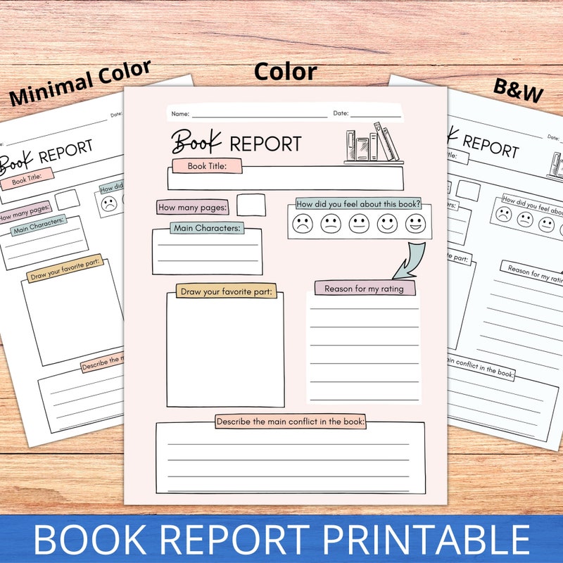 Book Report Homeschool - Etsy