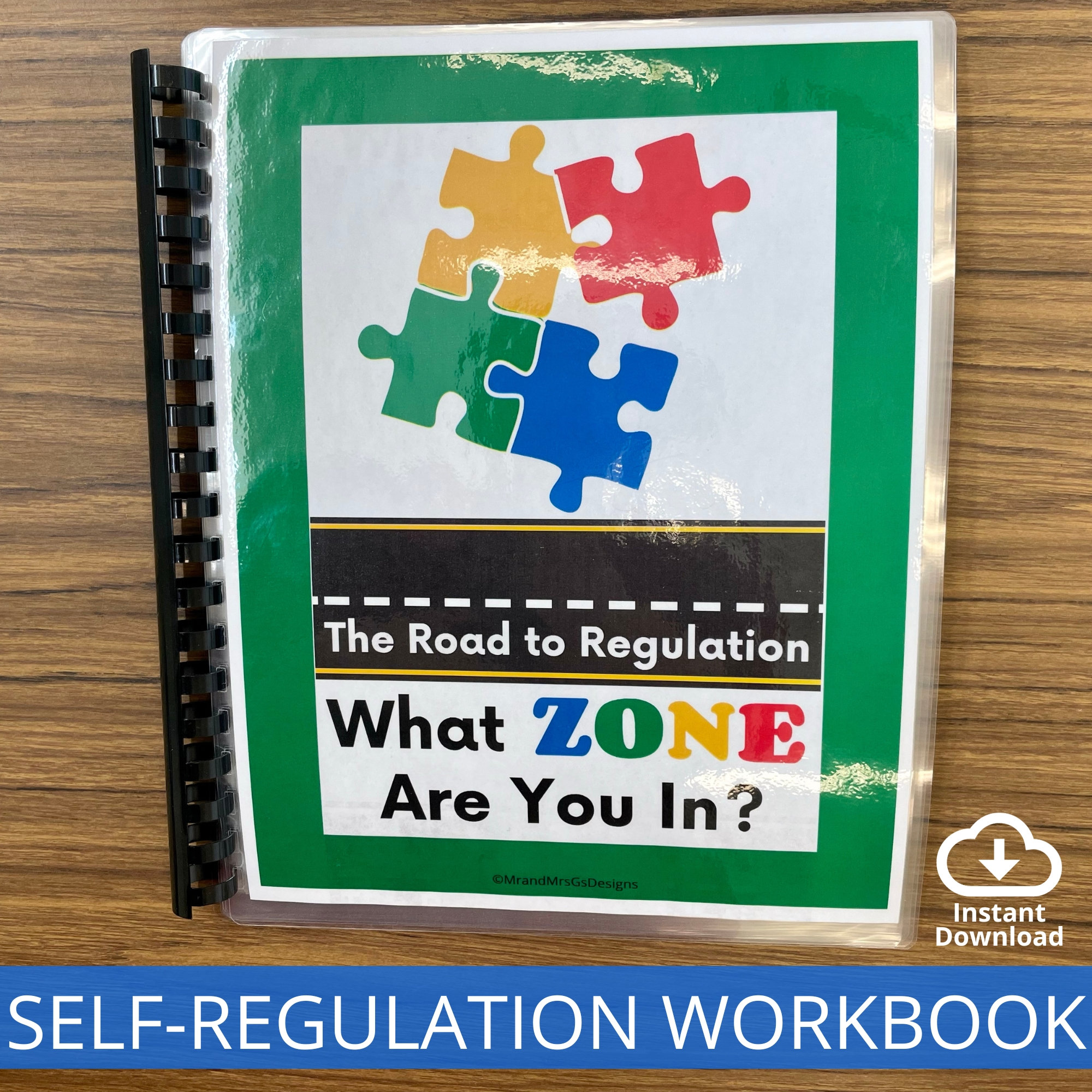 Emotional Regulation Workbook for Kids, Calming Corner Tool, Self ...