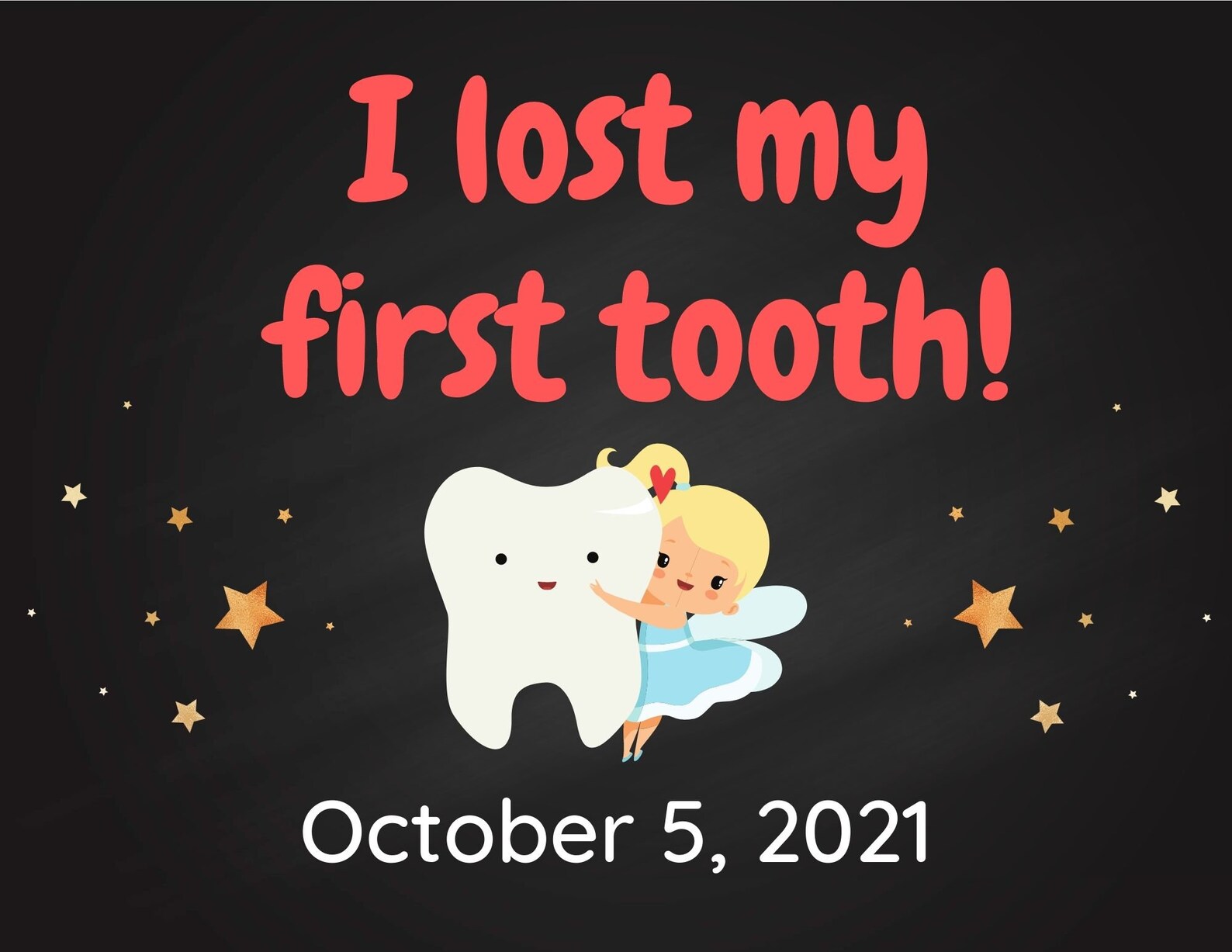 Tooth Fairy Receipt Printable Lost Tooth Certificate First - Etsy