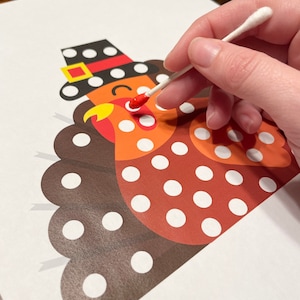 Thanksgiving Do-a-dot Painting, Q-tip Bundle, Thanksgiving Fine Motor ...