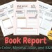 Book Report - Book Review - Printable Book Report - Reading Worksheet ...