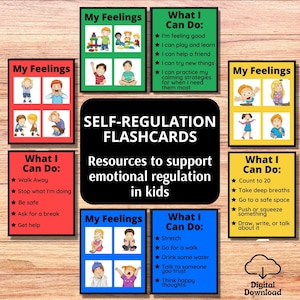 Self-regulation Flashcards, Emotional Regulation Skills, Calming Corner ...