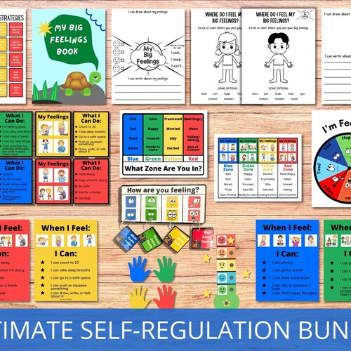 Self-regulation Zones BUNDLE Calming Corner Tools - Etsy