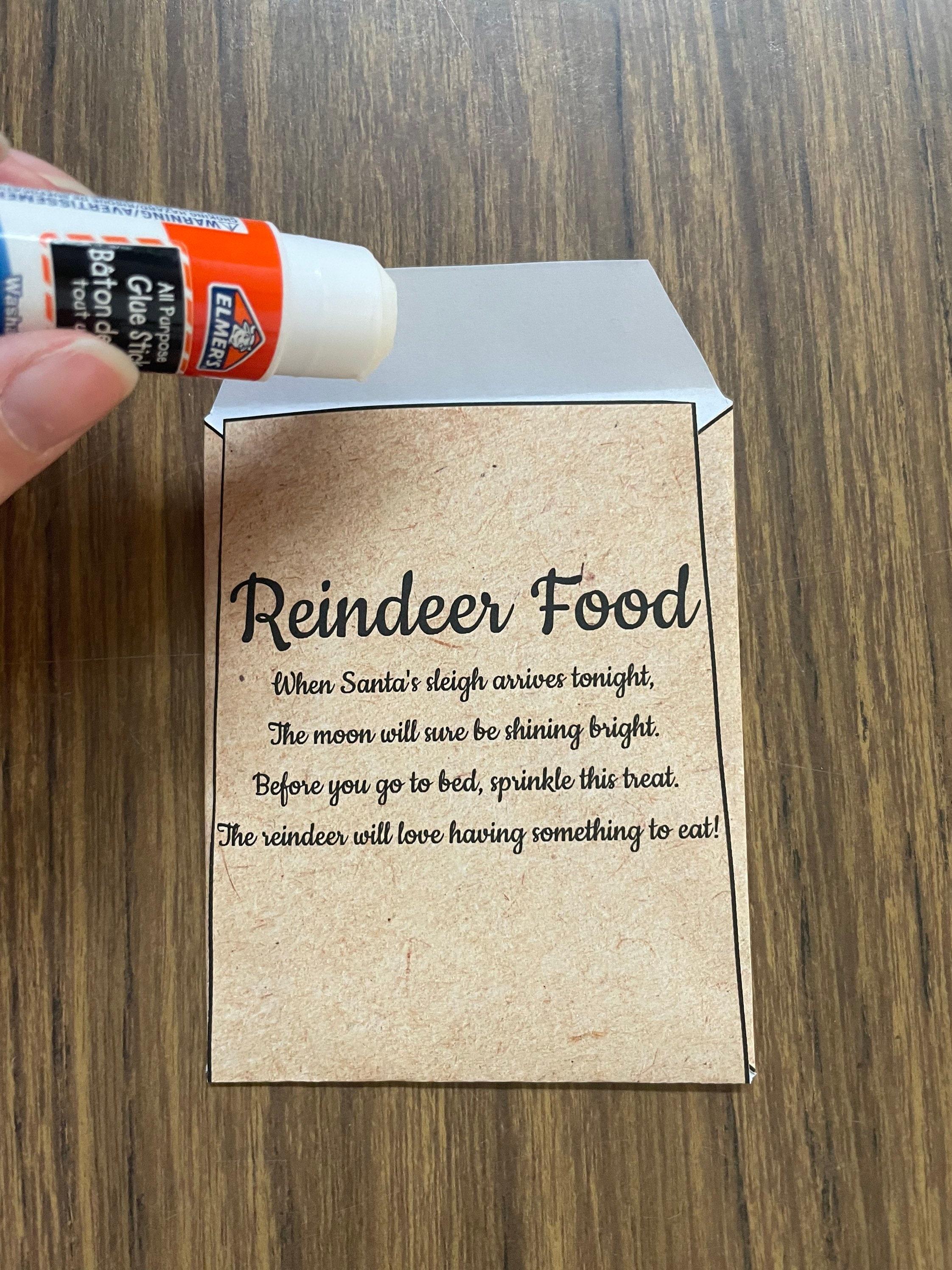 Magic Reindeer Food PRINTABLE Envelope Personalized - Etsy