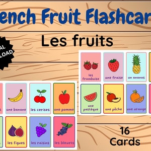 FRENCH COLORS PRINTABLE Flashcards, Basic French Vocabulary, France ...