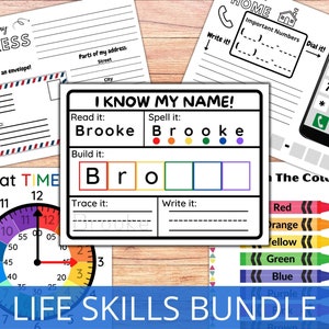 Learn My PHONE NUMBER Activity, Life Skills for Kids, Phone Number ...