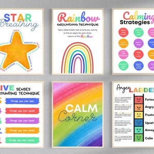 Self-regulation Zones LARGE BUNDLE, Calming Corner Tools, Emotional ...