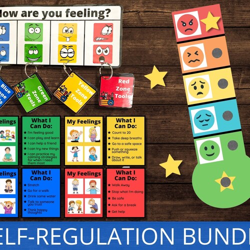 Self-regulation Zones Bulletin Board Calming Corner Tools - Etsy