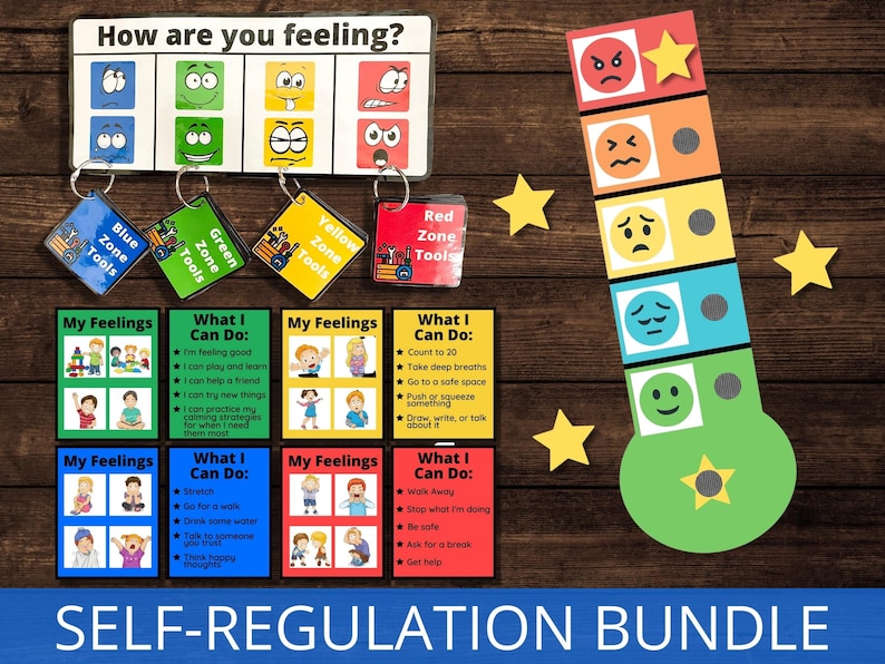 Self-regulation Zones BUNDLE Calming Corner Tools - Etsy