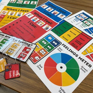 Self-regulation Zones ULTIMATE BUNDLE, Calming Corner Tools, Emotional ...