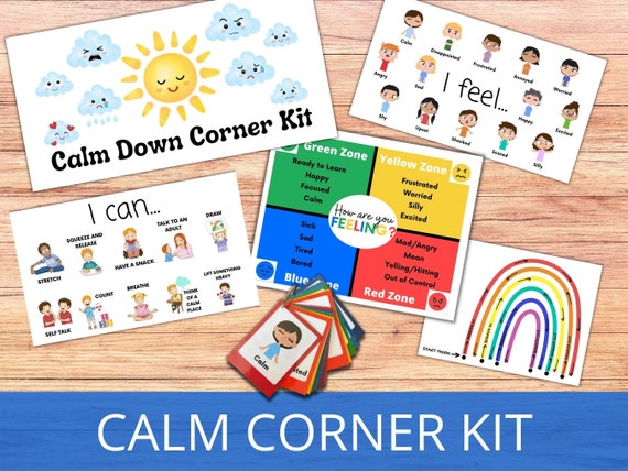 Self Regulation Zones Flashcards Calming Corner Tools 48 Off