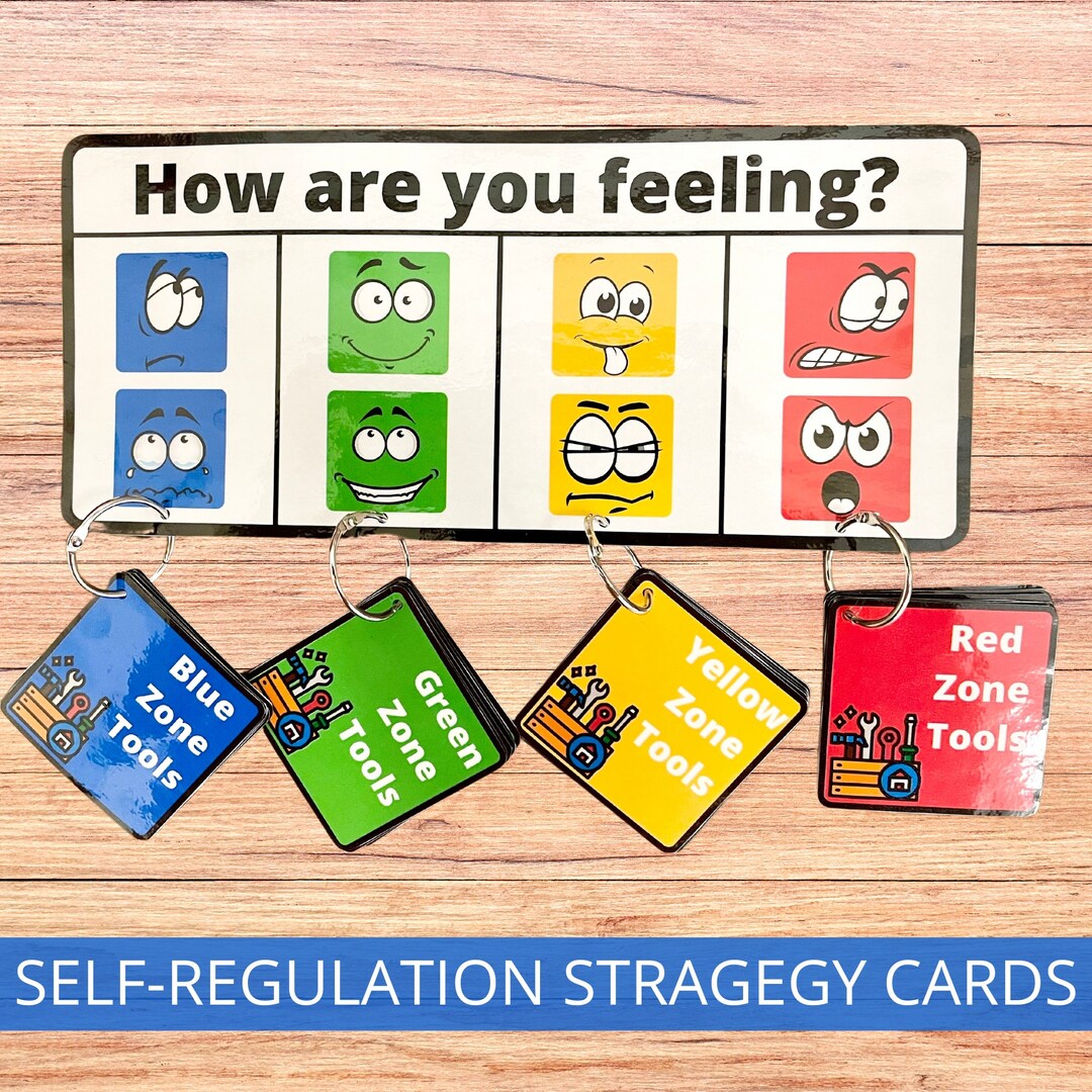 Self-regulation Zone Strategy Cards Understanding Your Zones - Etsy
