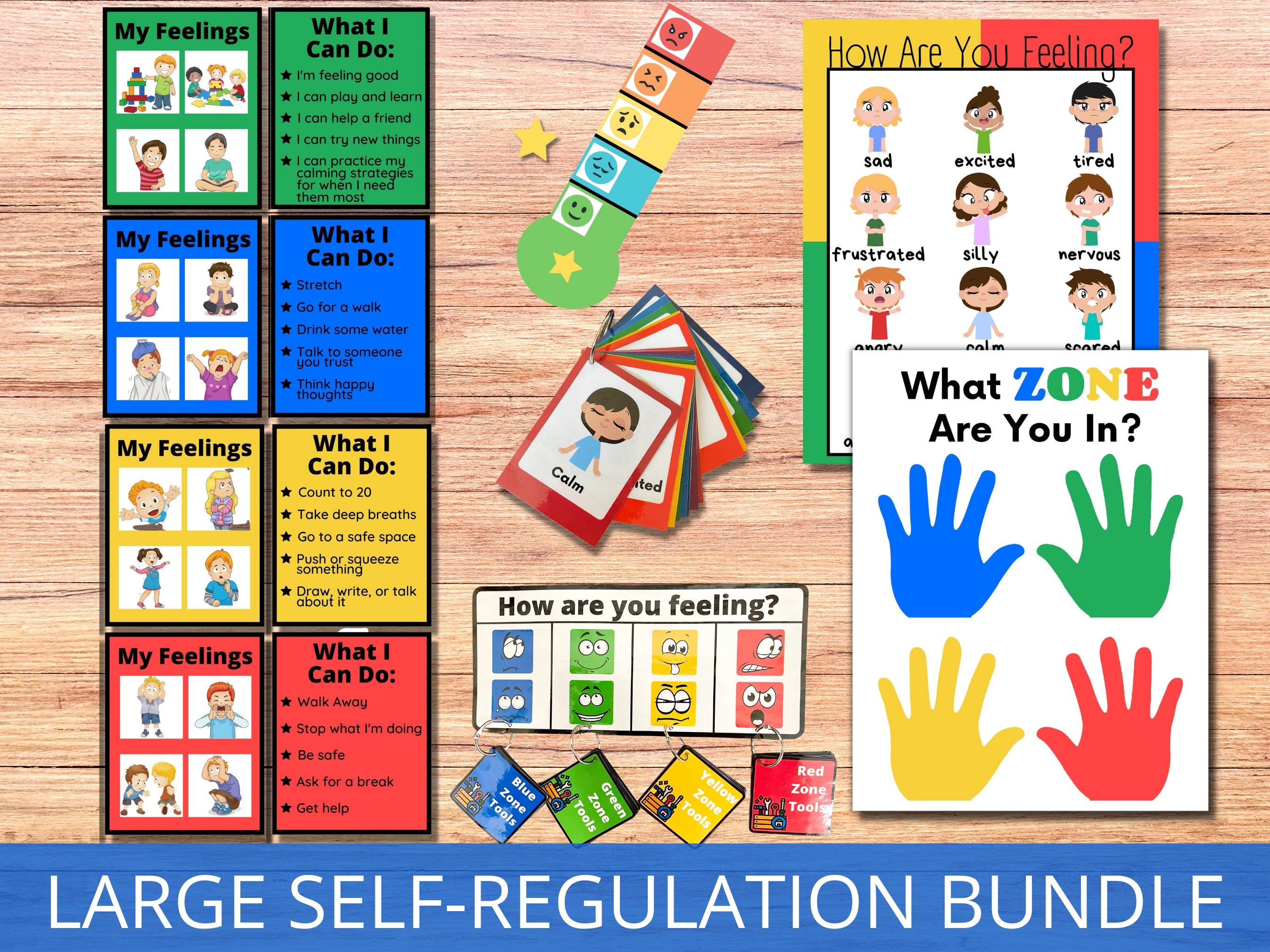 Feelings Poster Feelings Chart For Kids (Emotions Poster - 18" X 24 ...