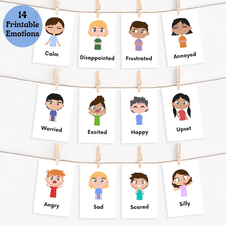 Coping Skills Cards for Kids, Mindfulness Cards, Calming Down Corner ...