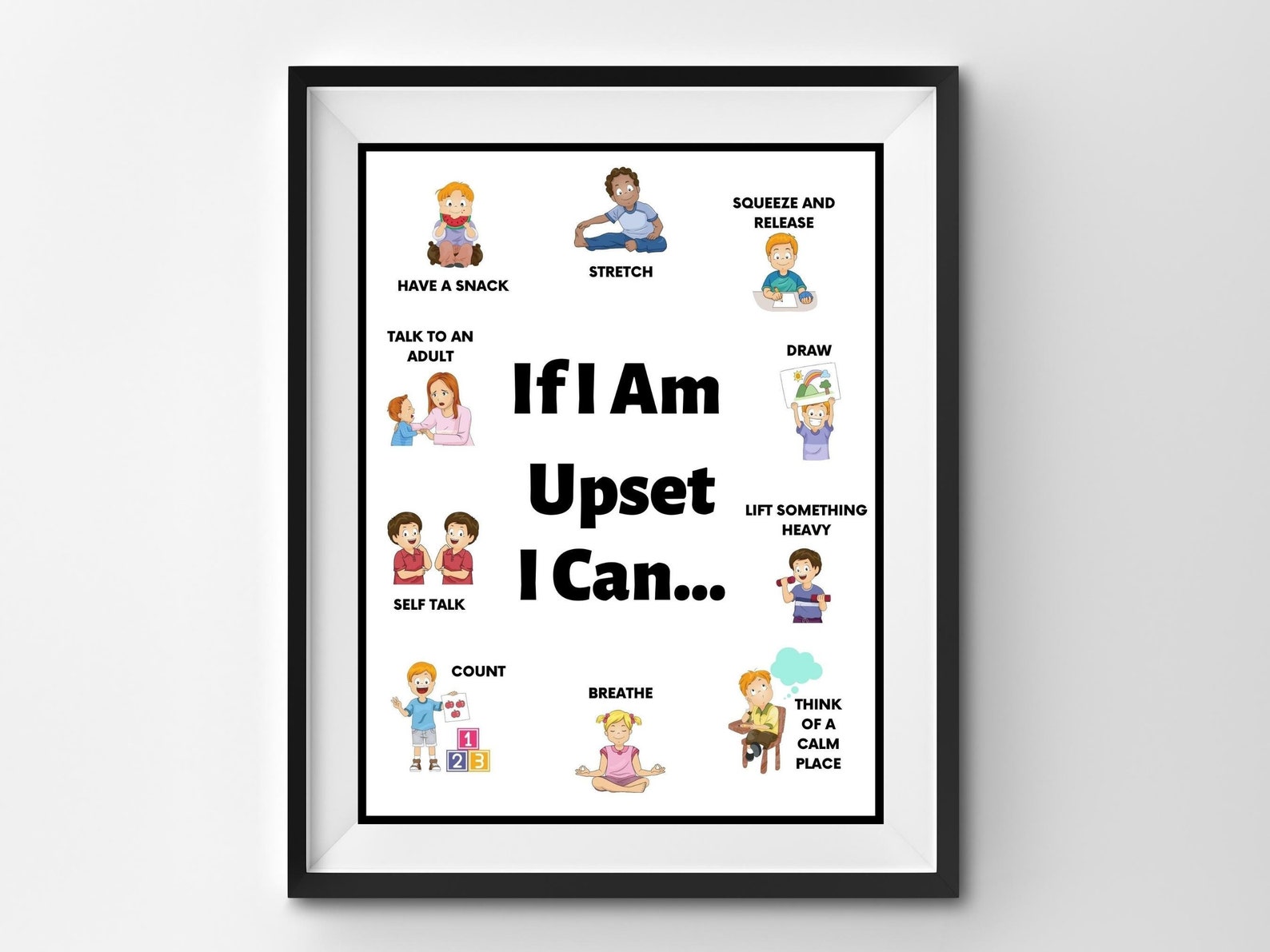 Calming Strategies Poster for Calm Corner Emotional - Etsy