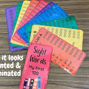 Sight Word Flashcards, Fry's First 100 Sight Words Printable ...