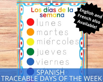 Spanish Calendar Printable - Etsy