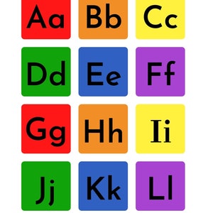 ALPHABET Flash Cards, Teaching Letters, ABC Printable Flashcards ...