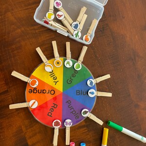 Color Matching Wheel, Preschool Curriculum, Teaching Colors, Toddler ...