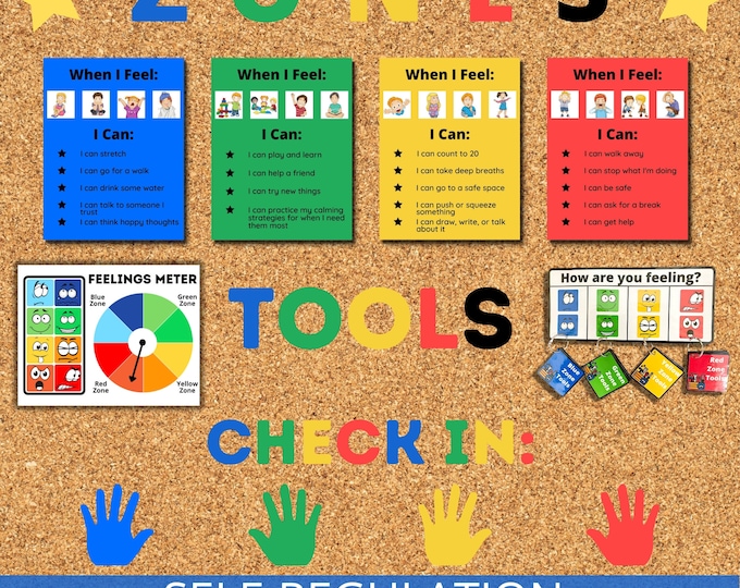 Self-regulation Flashcards, Understanding Your Zones, Calming Corner ...