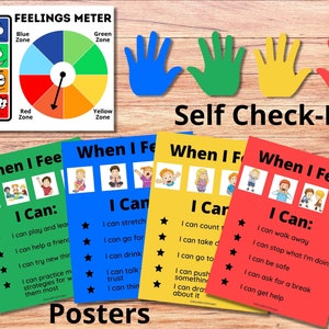 Self-regulation Zones ULTIMATE BUNDLE, Calming Corner Tools, Emotional ...