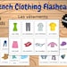 FRENCH CLOTHING PRINTABLE Flashcards, Basic French Vocabulary, France ...