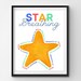 Star Breathing Poster for Calming Corner, Feelings Chart, Social ...
