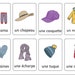 FRENCH CLOTHING PRINTABLE Flashcards, Basic French Vocabulary, France ...