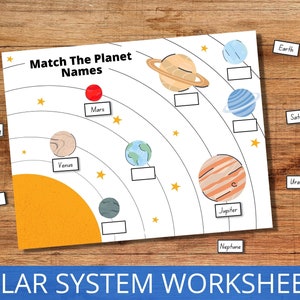 Solar System Worksheets, Planets Busy Book Pages, Preschool Busy Binder ...