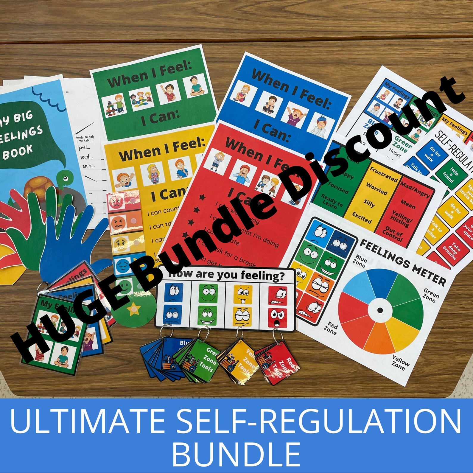 Self-regulation Zones ULTIMATE BUNDLE, Calming Corner Tools, Emotional ...
