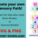 HOPSCOTCH Sensory Path SVG and PNG, Hopscotch Cut File, Brain Break ...