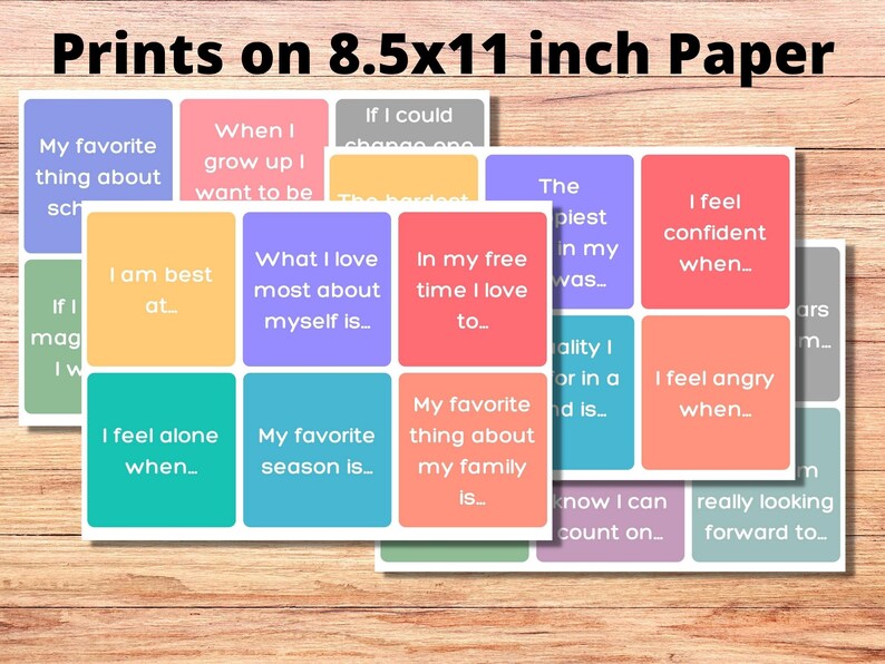 Therapy Question Cards for Teens Conversation Starter Cards - Etsy