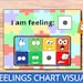 Feelings Chart Visual for Emotional Regulation, Self-regulation Zones ...