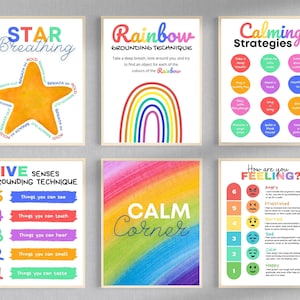 Emotions Poster, Feelings Chart, Calming Corner Classroom Decor, Social ...