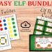 Easy Elf Idea Cards, Elf Printable Activity Cards, Elf Game Printable ...
