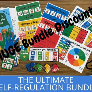 Self-regulation Flashcards and Posters BUNDLE, Zones Visuals, Calming ...