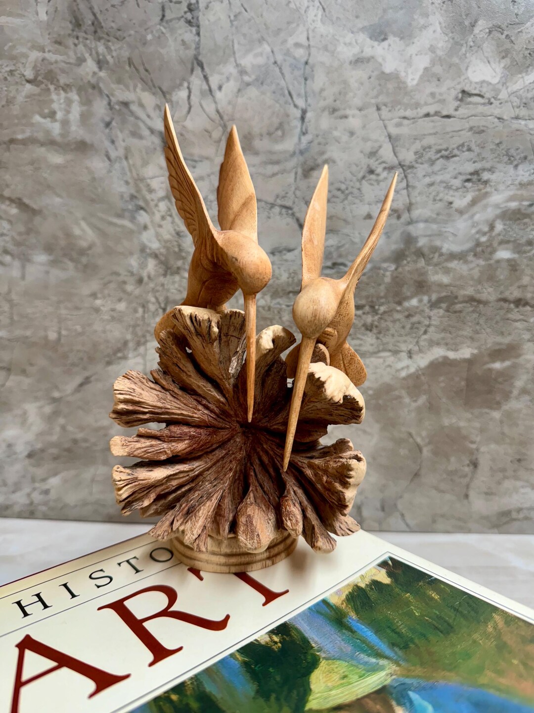 Couple of Love, Hummingbirds Wood Carving, - Etsy