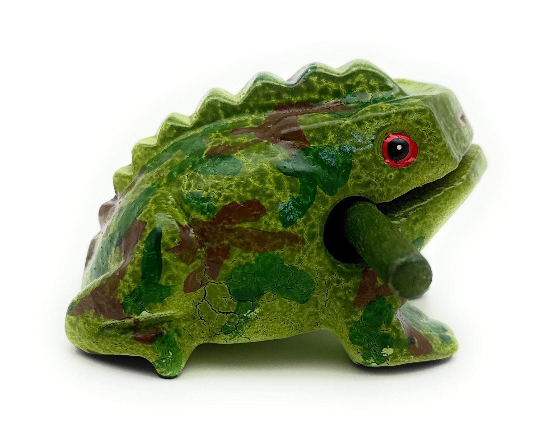 3 “ Colorful Wood Croaking Army Musical Frog Percussion Drum Rasp ...