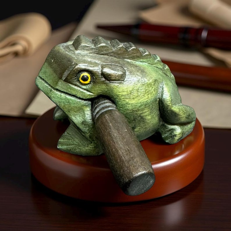 Handmade Wooden Musical Frog Guiro Rasp - Eco-friendly Toy - Etsy