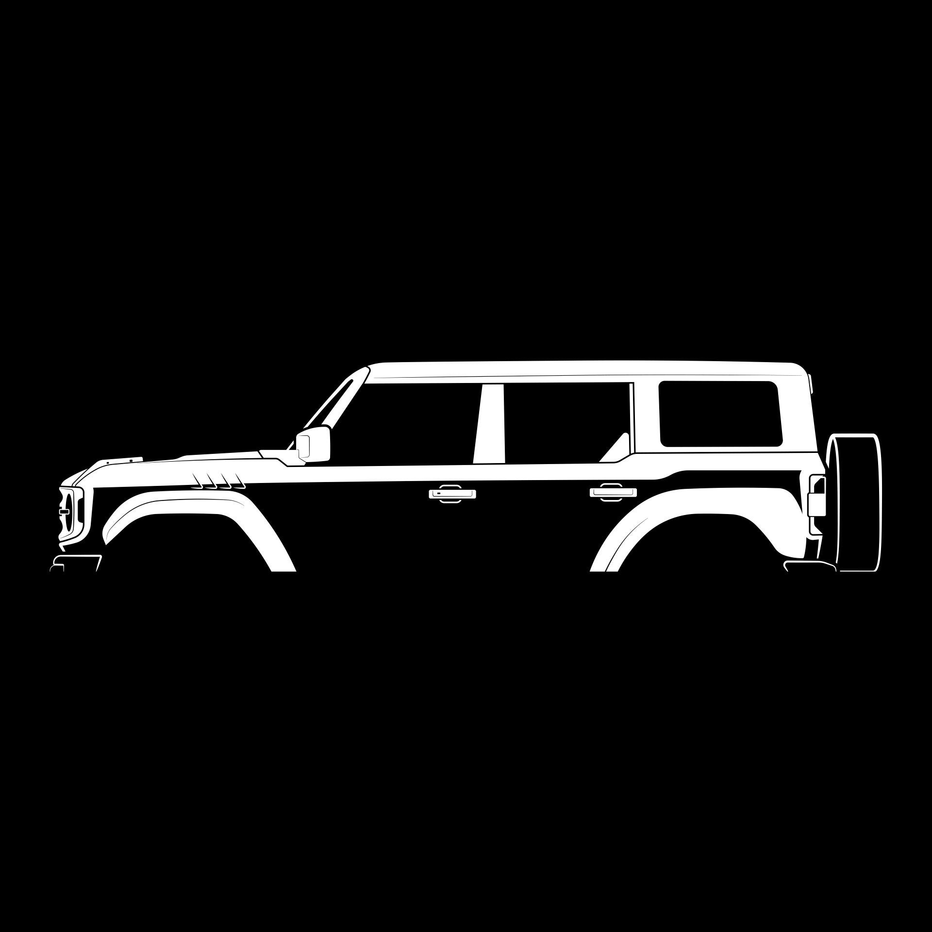 Bronco Raptor (2021) Silhouette Vector File - Etsy