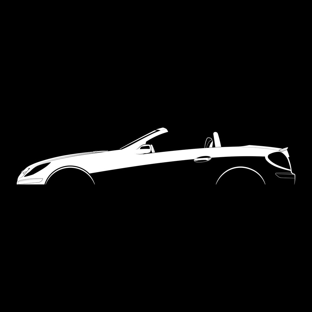 Slk-class AMG R171 Silhouette Vector File - Etsy