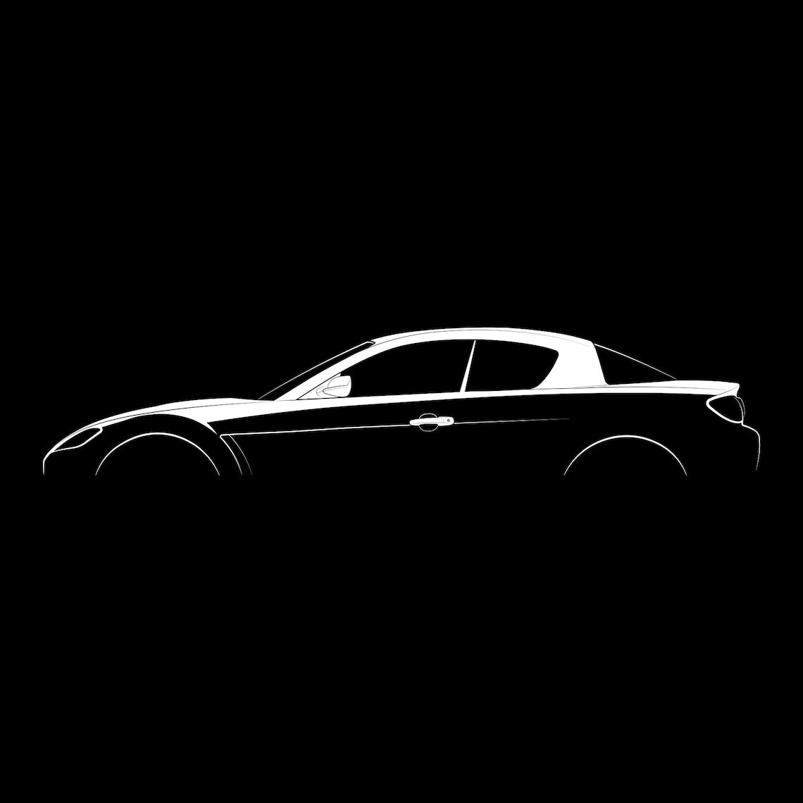 RX-8 Silhouette Vector File - Etsy