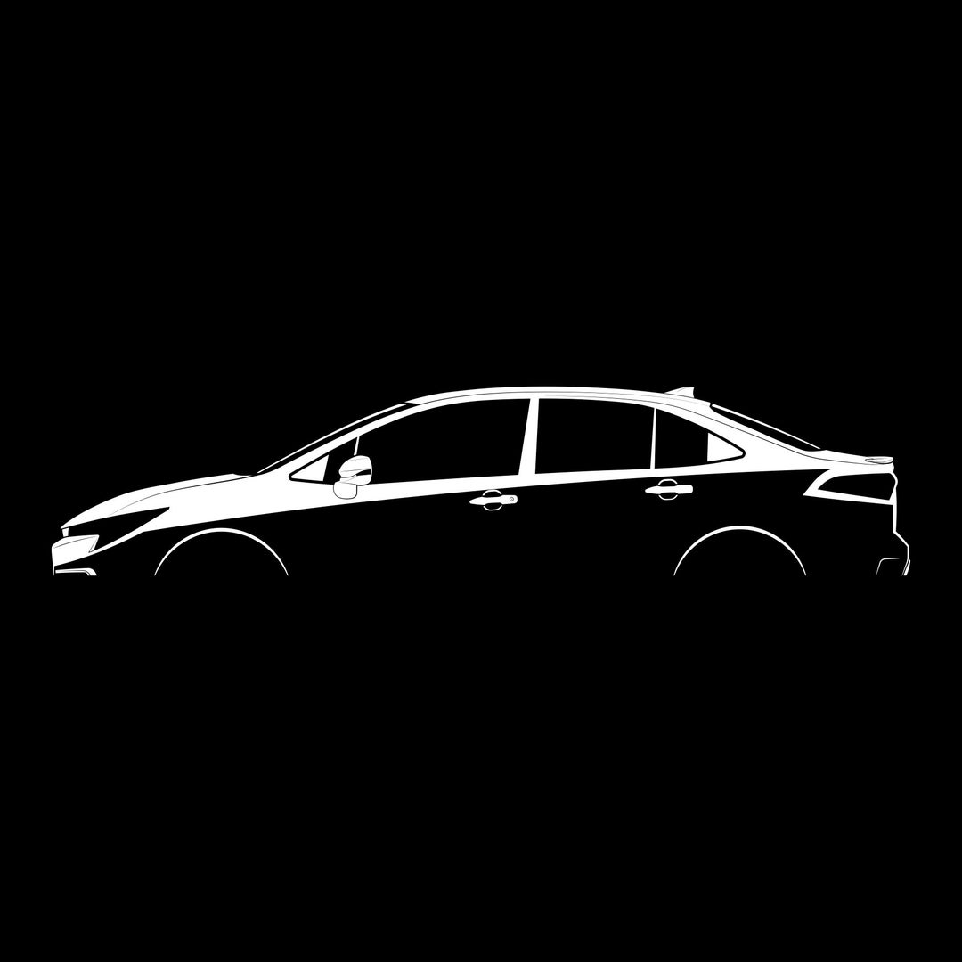 Corolla XSE (E210) Silhouette Vector File - Etsy