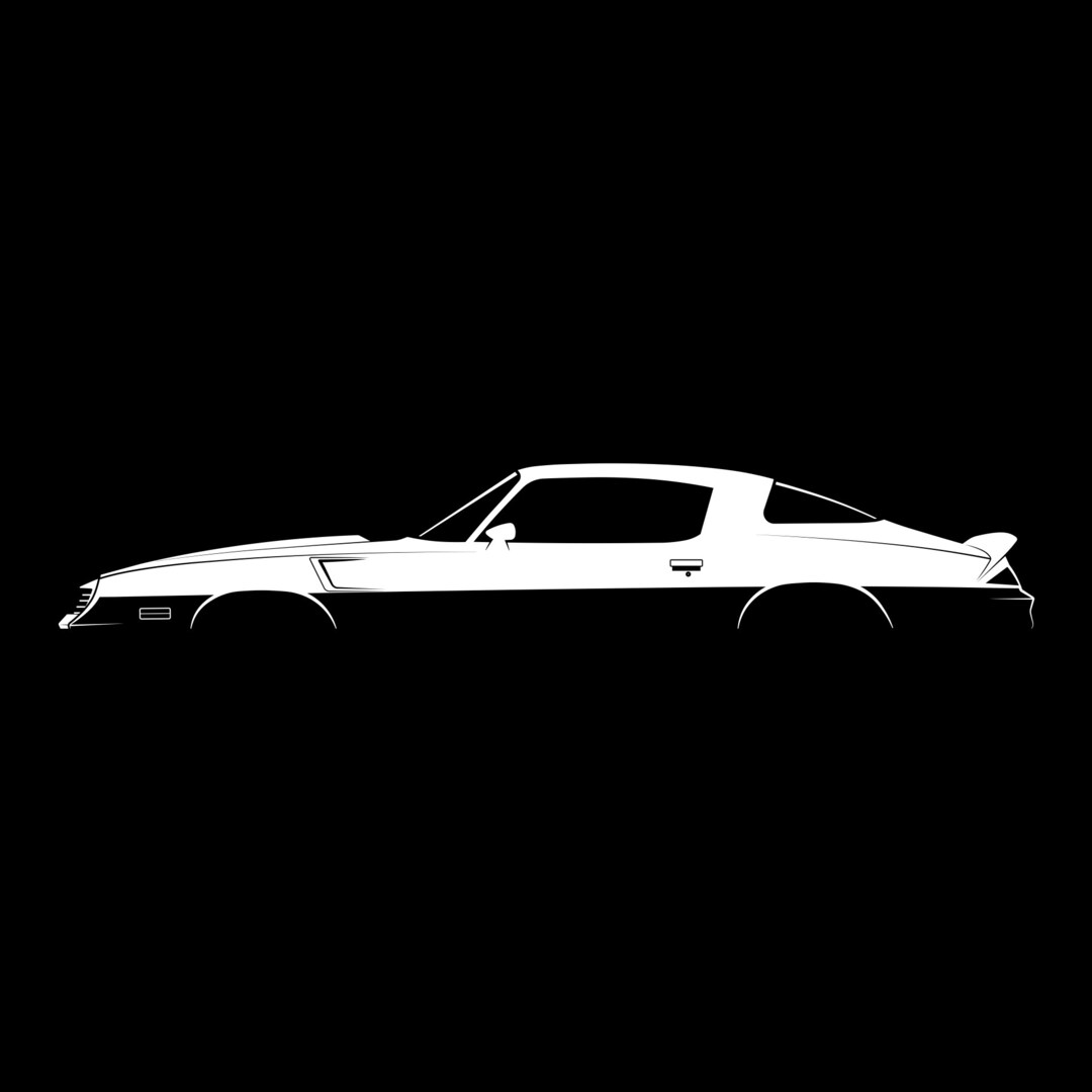 Camaro Z28 (1980) Silhouette Vector File - Etsy