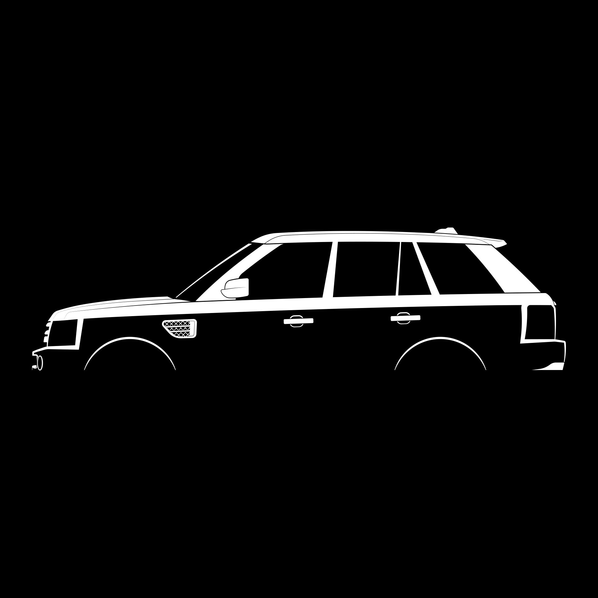 Range Rover Sport (2005) Silhouette Vector File - Etsy