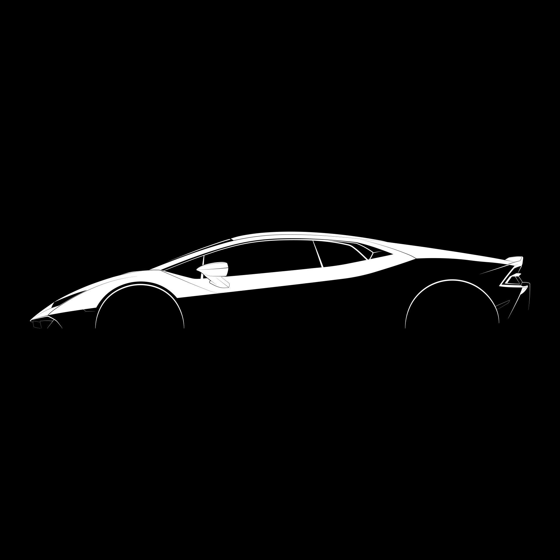 Huracan Silhouette Vector File - Etsy