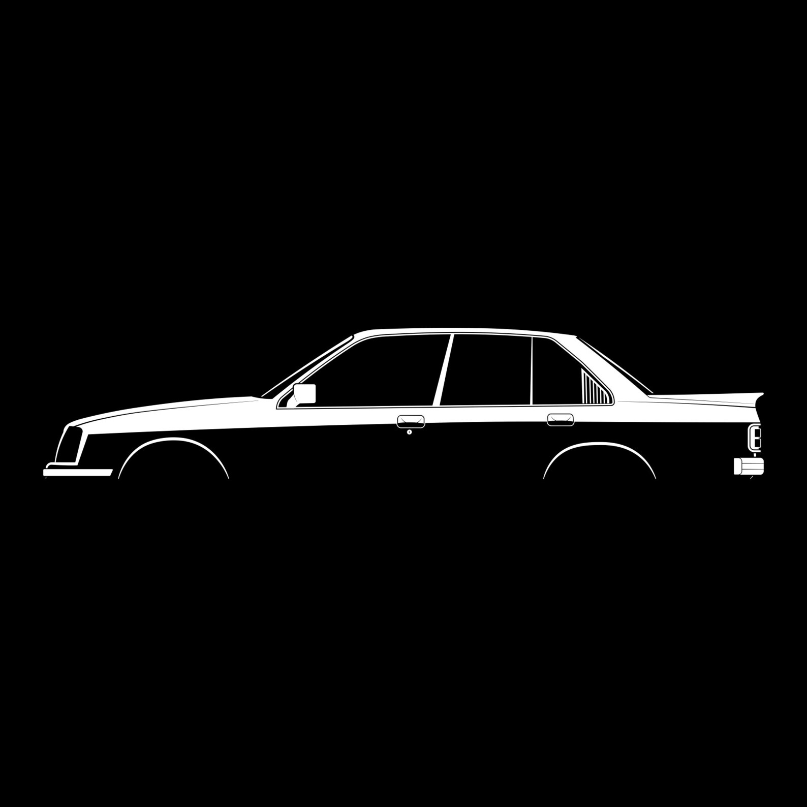 Commodore HDT (VC) Silhouette Vector File - Etsy